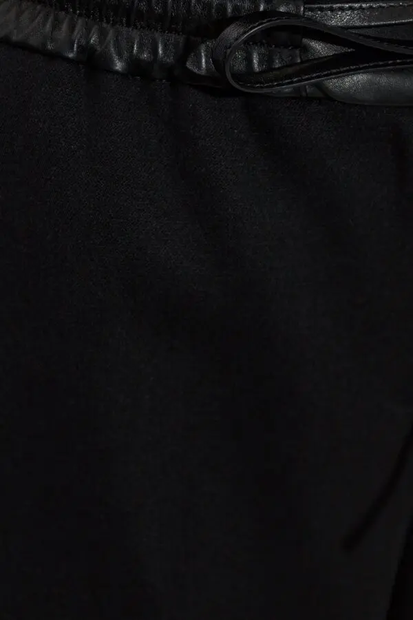 Alaïa Wool Palazzo Trousers With Leather Belt