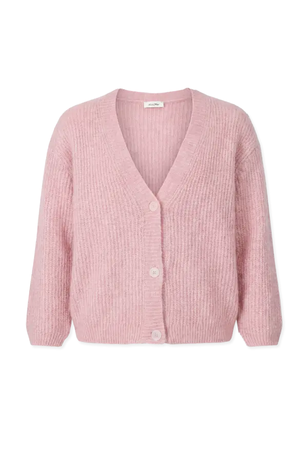 American Vintage V-neck Cardigan - Pink