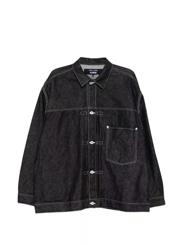 Comme Des Garçons Contrast-stitch Denim Jacket