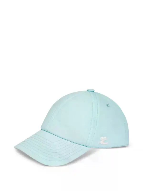 COURREGES Logo-detail Baseball Cap - Blue