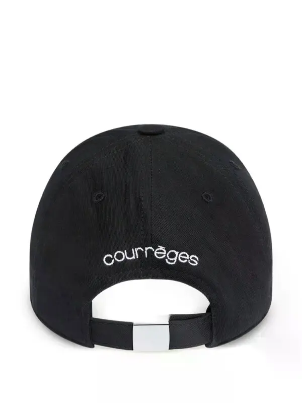 COURREGES Signature Logo Cap - Black