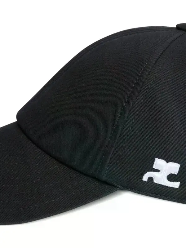 COURREGES Signature Logo Cap - Black