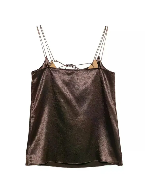 ALYSI Strapless Top - Brown