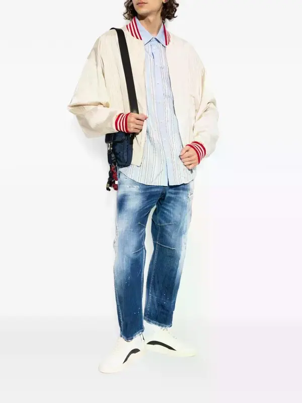 Dsquared2 Medium Wash Distressed Denim Jeans