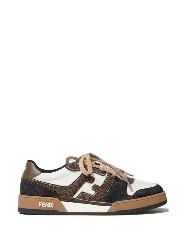 Fendi Logo Sneakers - Brown