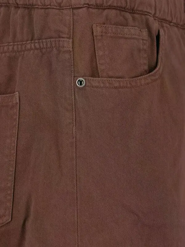 WHITE SAND Belted Trousers - Brown