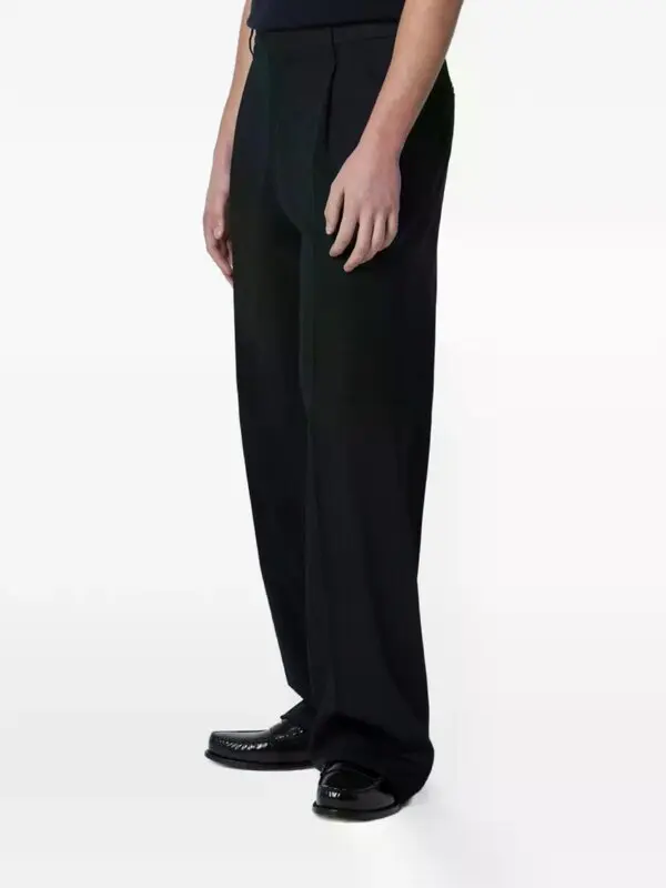 LARDINI Pleated Wide Leg Trousers