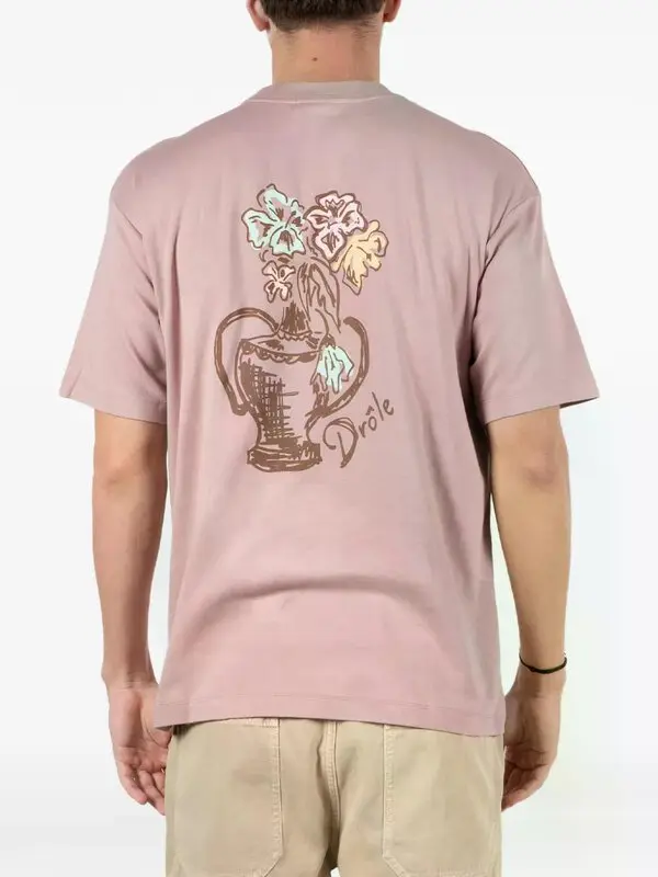 Drole De Monsieur Floral Print T-shirt