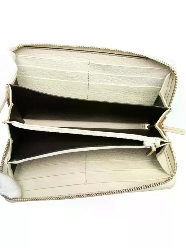 Gucci 2000-2015 Leather Bamboo Tassel Continental Wallet Long Wallets