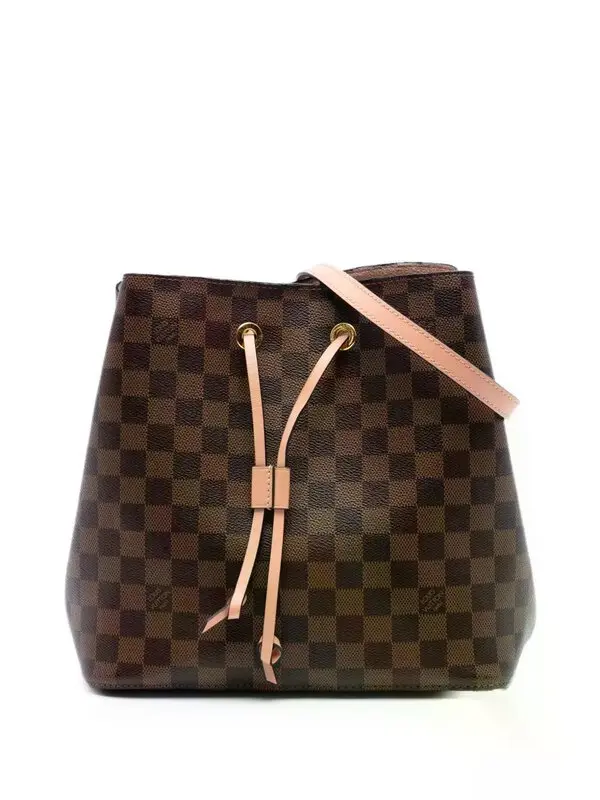 LOUIS VUITTON Damier Ebene Neonoe Mm Bucket Bag - Brown