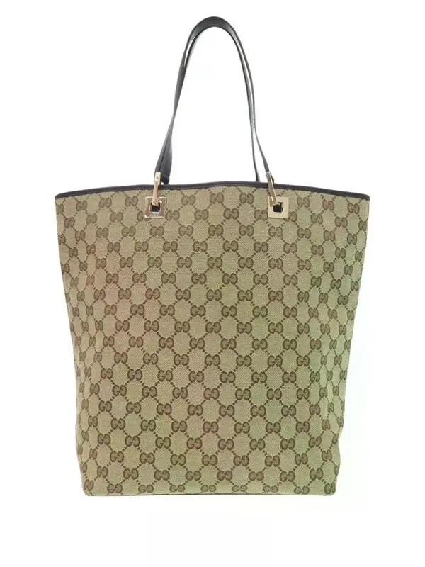 Gucci Gg Canvas Tote Bag - Brown
