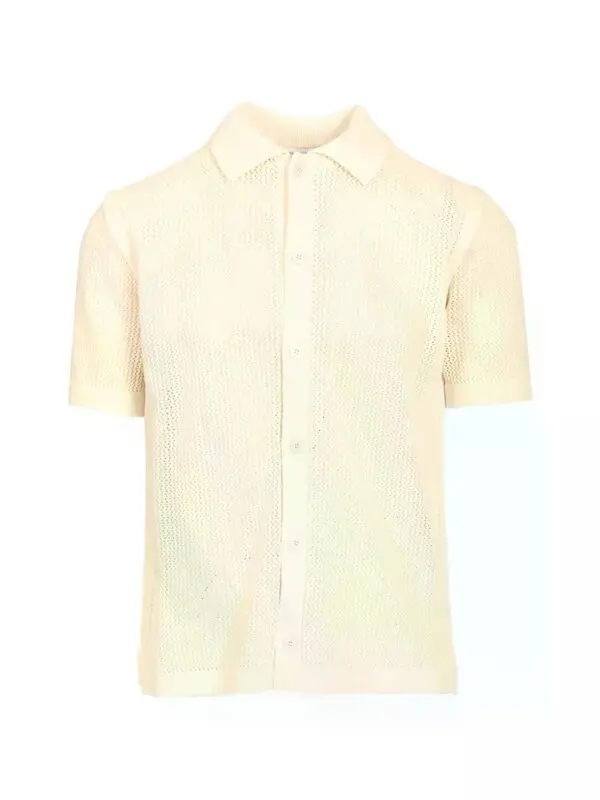 Maison Kitsuné Open-knit Cardigan - Neutrals