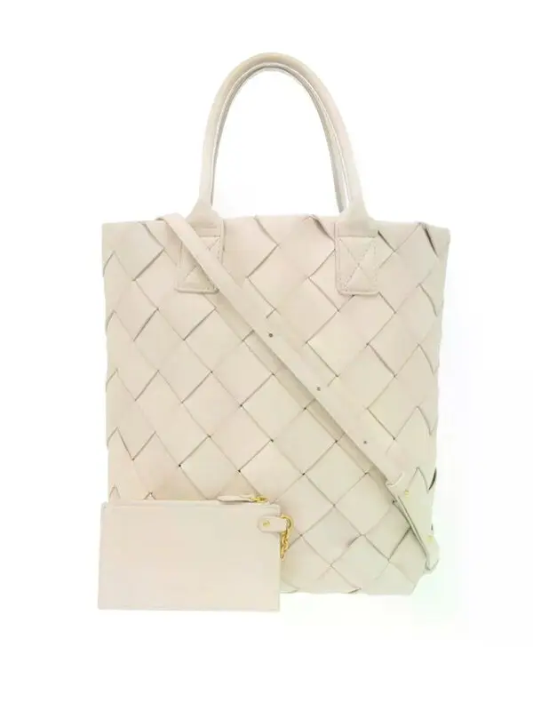 Bottega Veneta 2012-2025 Lambskin Maxi Intrecciato Cabat Tote 30 Satchel