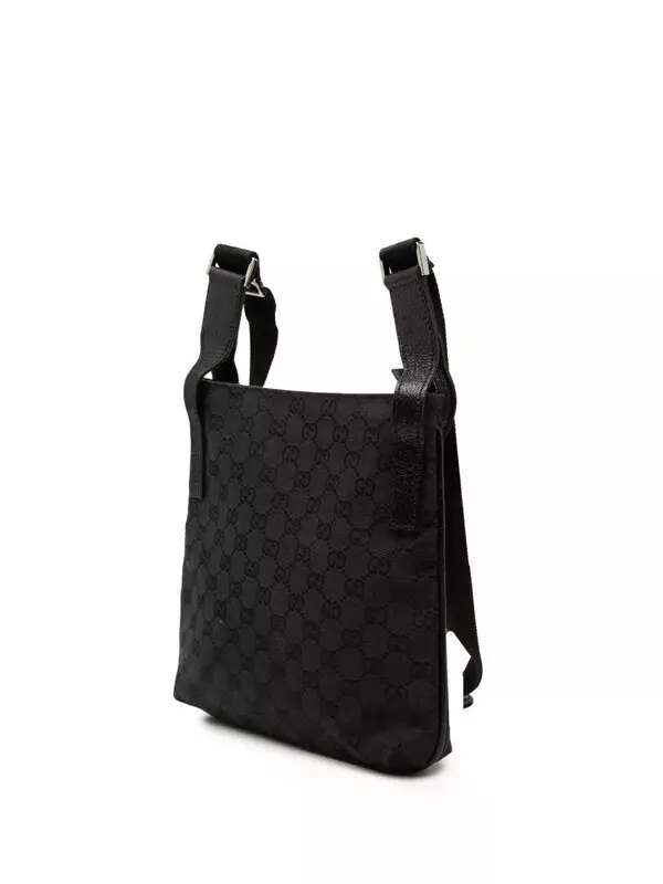 Gucci Gg Canvas Crossbody Bag - Black