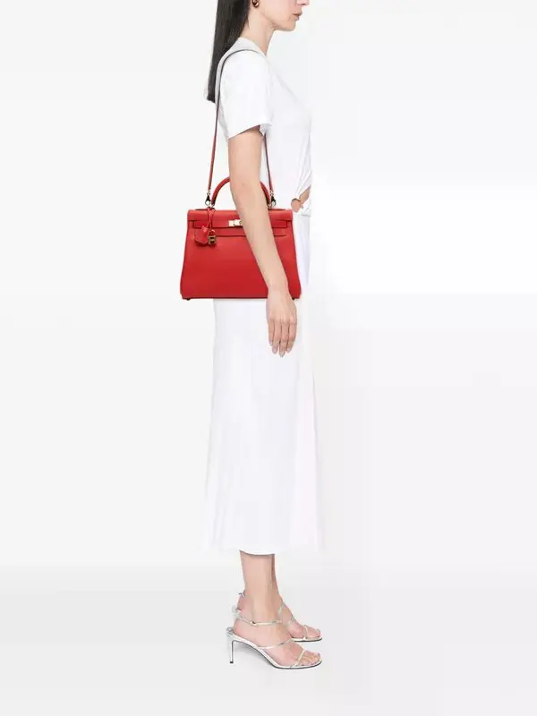 Hermès Evercolor Kelly Ii Retourne 32 Satchel - Red