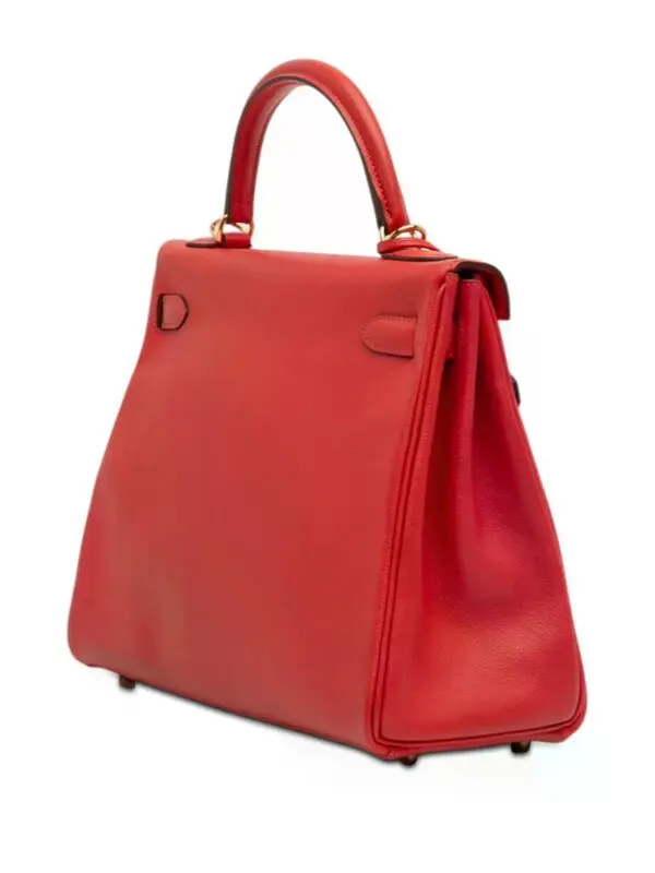 Hermès Evercolor Kelly Ii Retourne 32 Satchel - Red