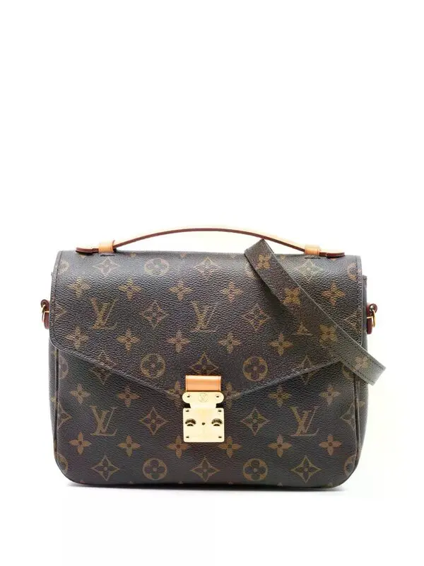 LOUIS VUITTON 2019 Monogram Pochette Metis Satchel - Brown