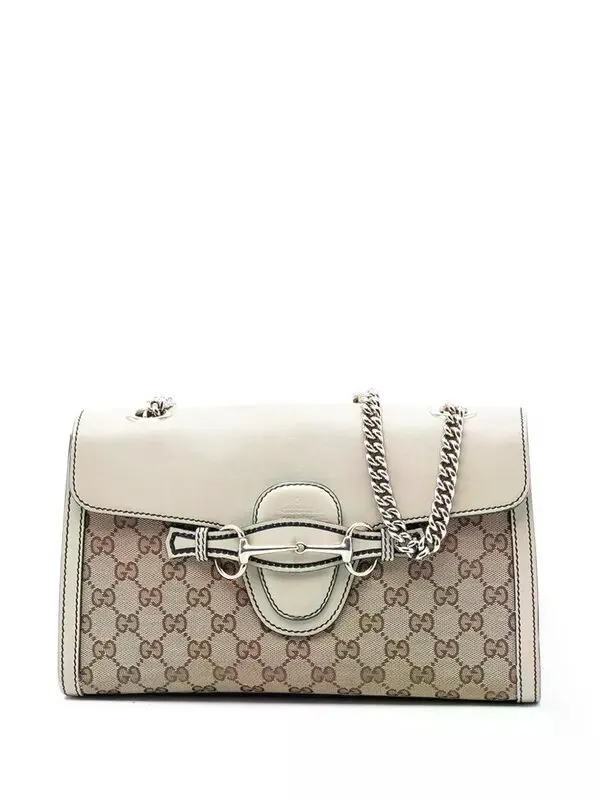 Gucci Gg Canvas Emily Shoulder Bag - White