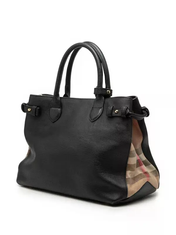 Burberry Medium Banner Satchel - Black