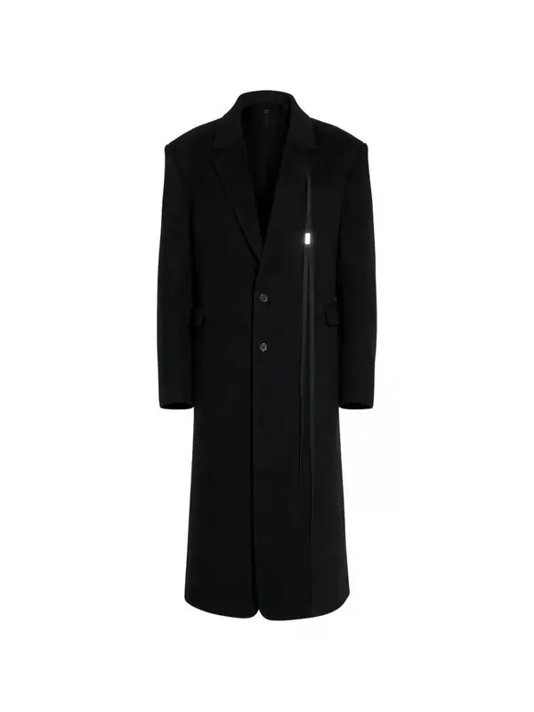 ANN DEMEULEMEESTER Button-fastening Coat - Black