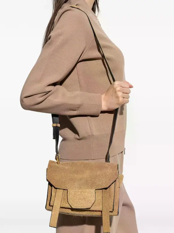 ALLSAINTS Mini Ursa Leather Cross Body Bag - Brown