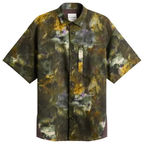 AND WANDER X Roa Printed Breathable Shirt - Camo