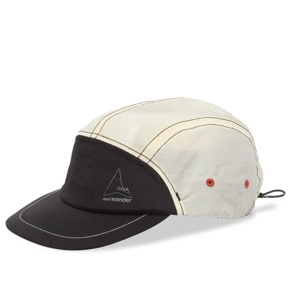 AND WANDER X Roa Ripstop Wind Cap - Off White