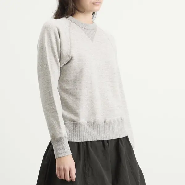 BEAMS Ribbed Crewneck Sweatshirt