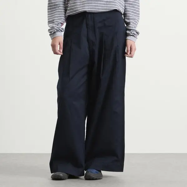 BEAMS Wide Leg Chino Pant