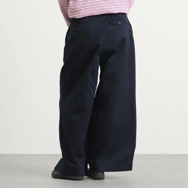 BEAMS Wide Leg Chino Pant