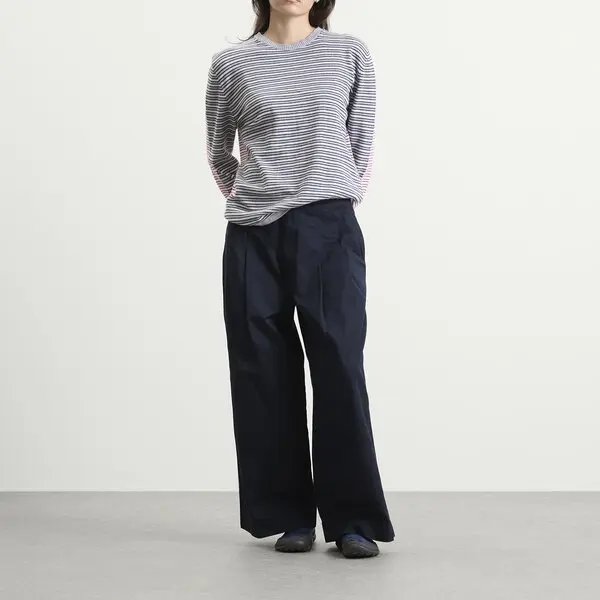 BEAMS Wide Leg Chino Pant