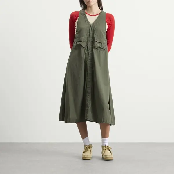 BEAMS Nylon Midi Dress