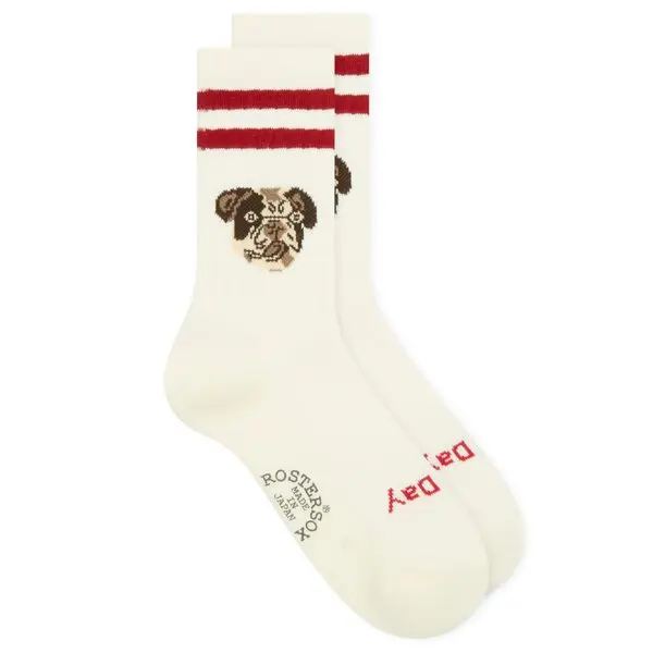 ROSTERSOX Dog Socks - White