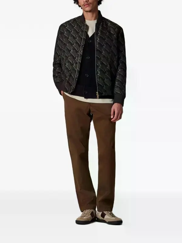 Paul Smith Rabbit Patterned Bomber Jacket - Grey