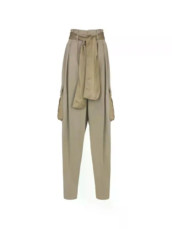 Balmain High-waisted Cargo Pants - Green