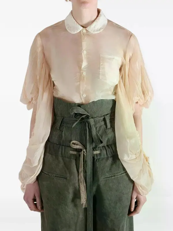 Comme Des Garçons Puff-sleeve Blouse