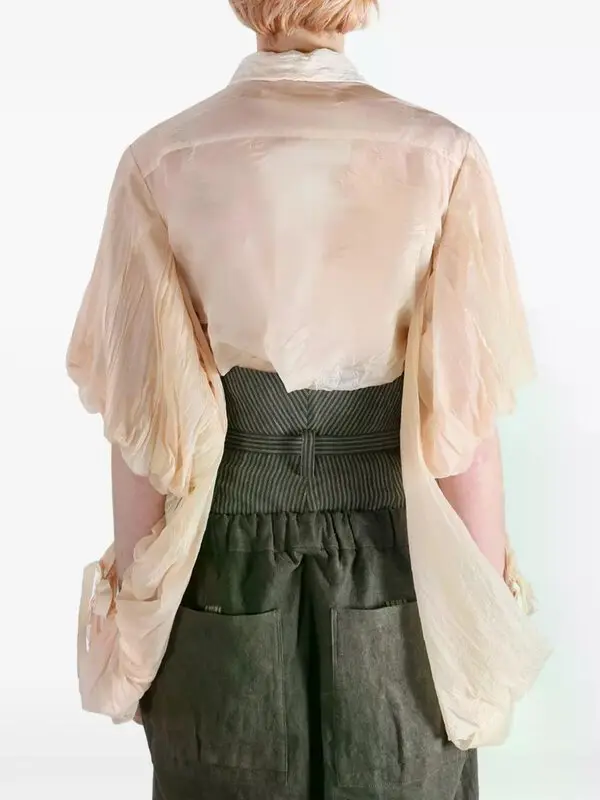 Comme Des Garçons Puff-sleeve Blouse