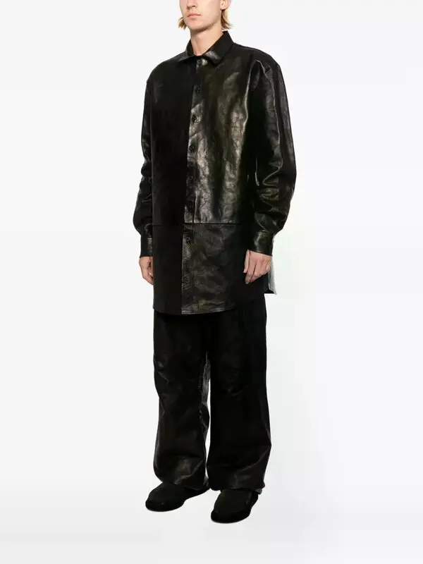 A DICIANNOVEVENTITRE Leather Coat