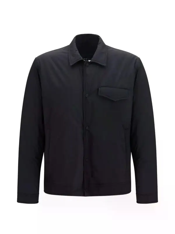 Herno Button-down Pocket Detail Shirt Jacket - Black