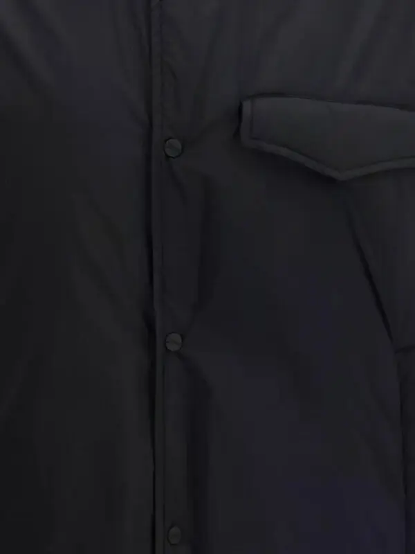 Herno Button-down Pocket Detail Shirt Jacket - Black