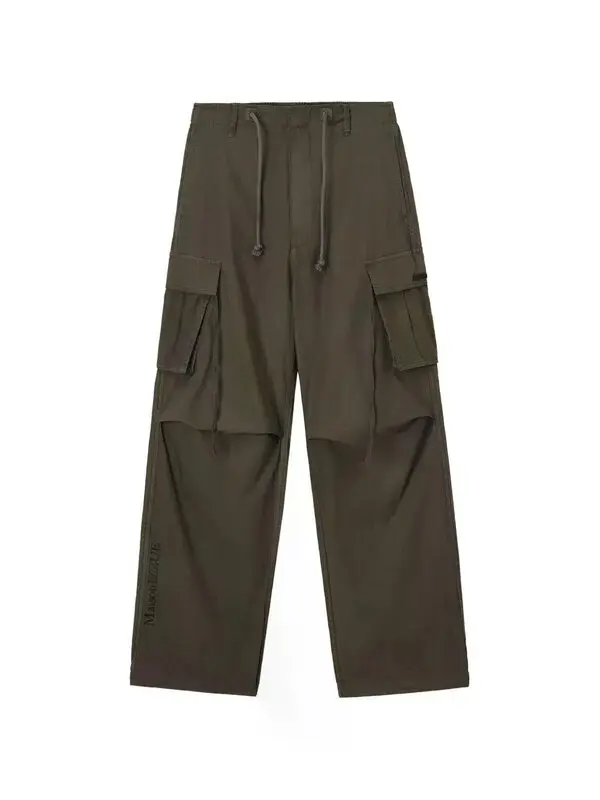 Izzue Drawstring Cargo Pants - Green