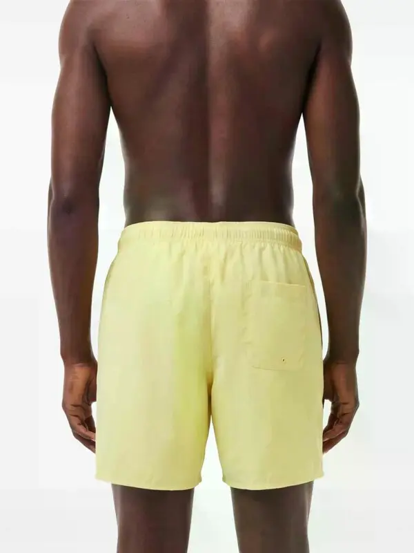 Lacoste Logo-patch Swim Shorts - Yellow