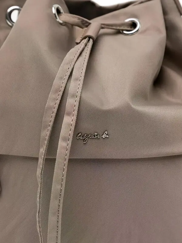 AGNES B. Logo-embossed Bucket Bag