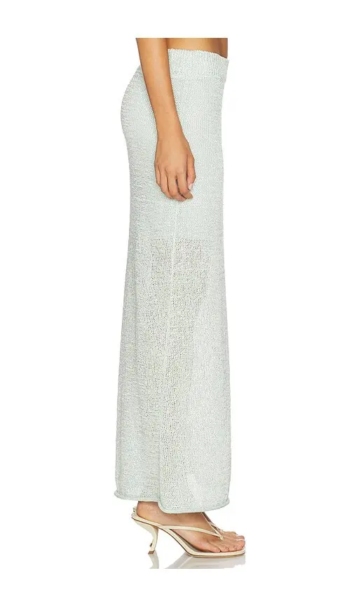A.L.C. Loren Crochet Maxi Skirt - Mint