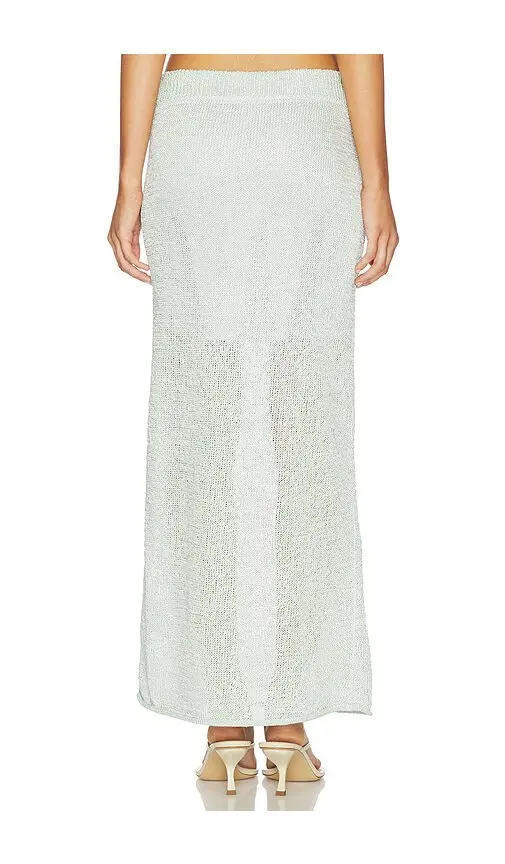 A.L.C. Loren Crochet Maxi Skirt - Mint