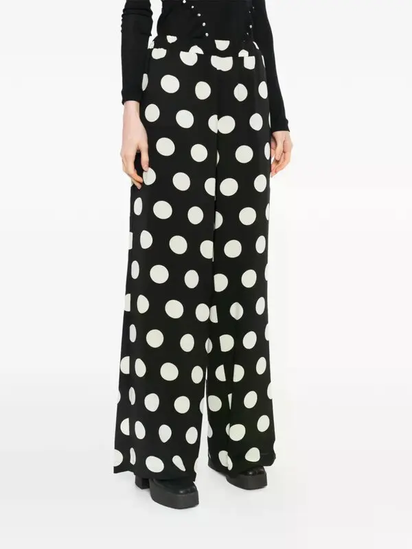 Junya Watanabe Polka-dot Wide-leg Trousers