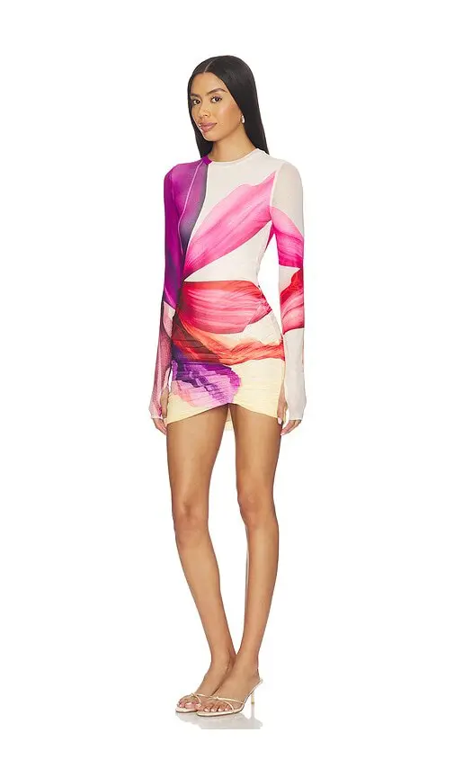 AFRM Mirza Ruched Mini Dress - Cream
