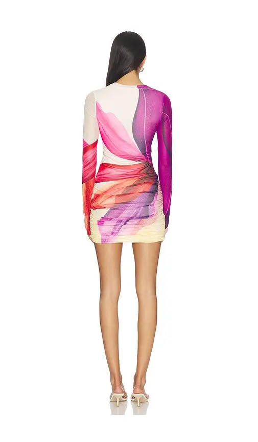 AFRM Mirza Ruched Mini Dress - Cream