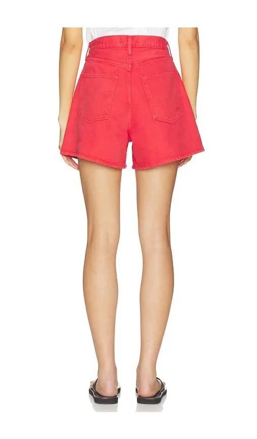 AGOLDE Rhoda Pleated A-line Shorts