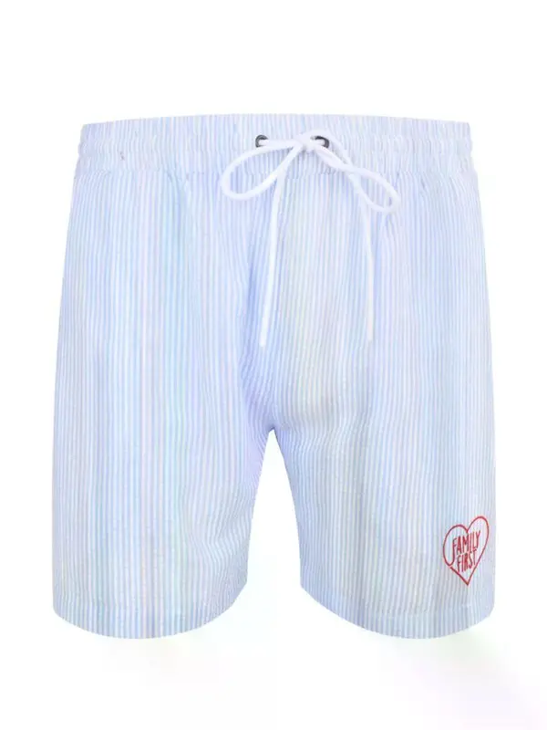 FAMILY FIRST Striped Swim Shorts - Blue